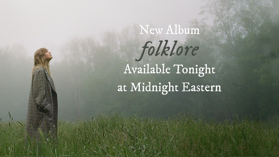 This just in: Taylor’s eight studio album “folklore” drops tonight at ...